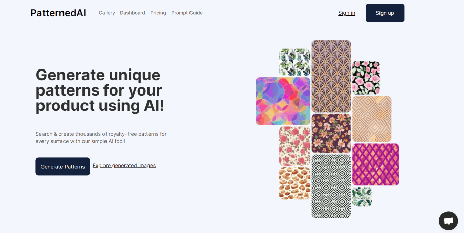 Patterned AI | Generate Unique Patterns Effortlessly